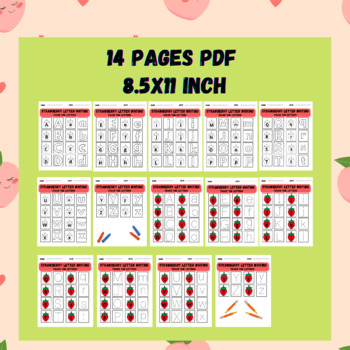 Strawberry Letter Writing Worksheets, Morning Work Spring March ...