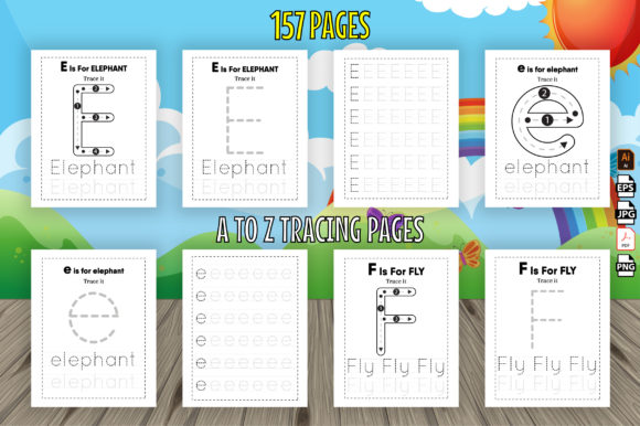 Big Letter and number Tracing Workbook for kids | Made By Teachers