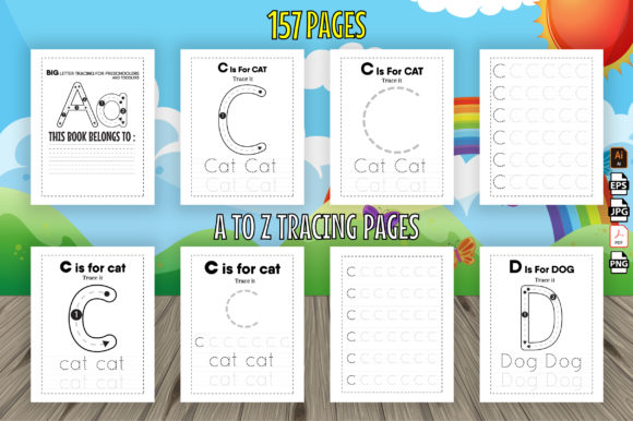 Big Letter and number Tracing Workbook for kids | Made By Teachers