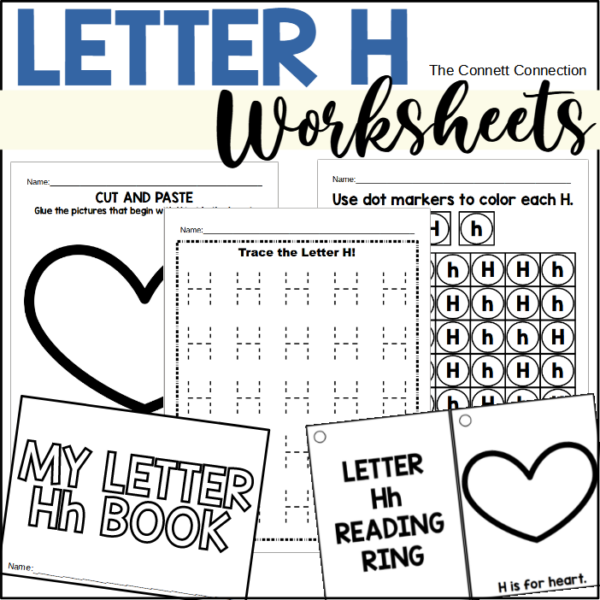 Letter H Worksheets for Letter Recognition and Beginning Sounds | Made ...