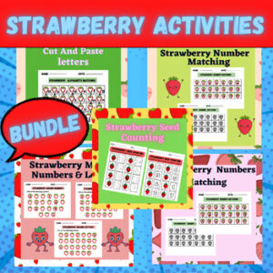 Kindergarten Strawberry March Spring Activities BUNDLE | Made By Teachers