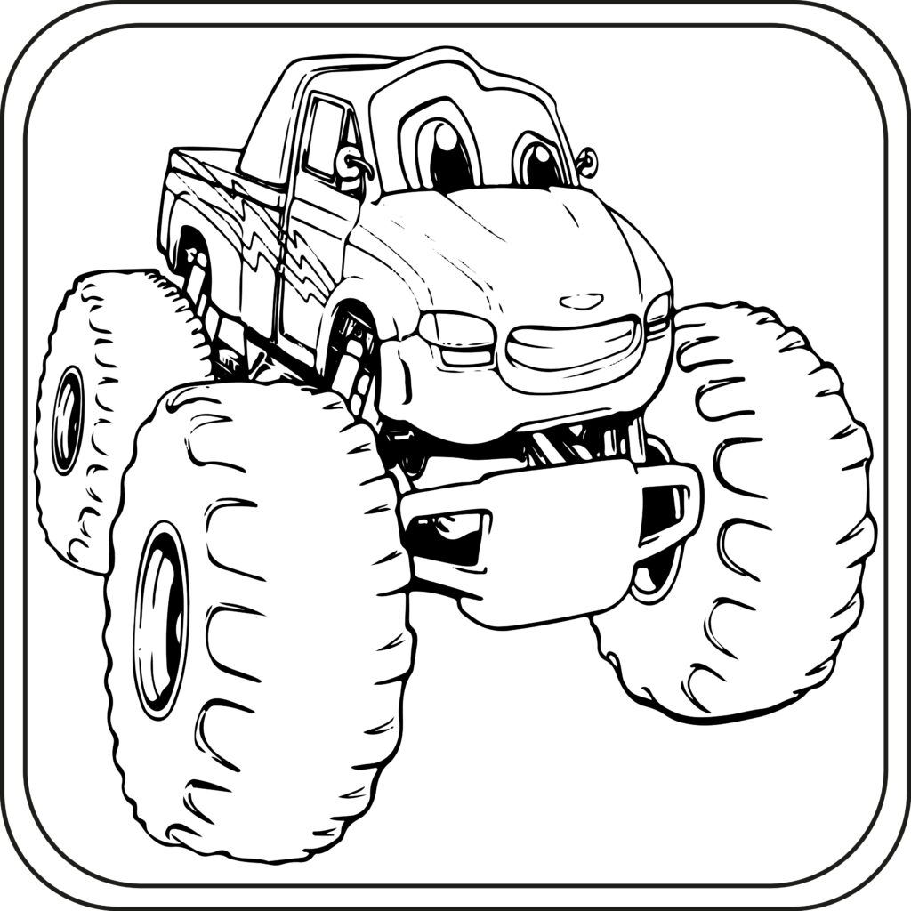 Monster truck Coloring Pages Preschool | Kindergarten | First Grade ...