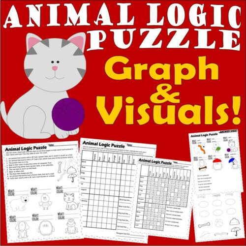 Logic Puzzle BUNDLE of 5 | Made By Teachers