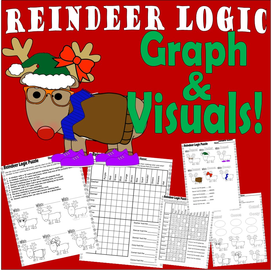 Logic Puzzle BUNDLE of 5 | Made By Teachers