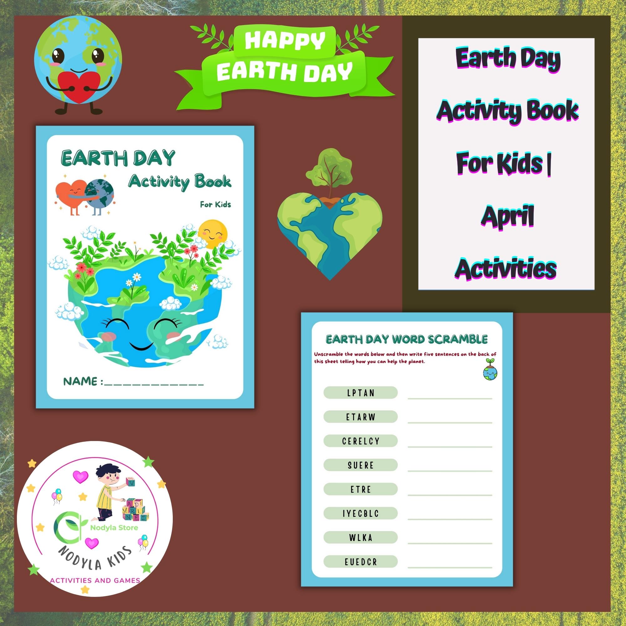 Earth Day Activity Book For Kids | April Activities | Made By Teachers