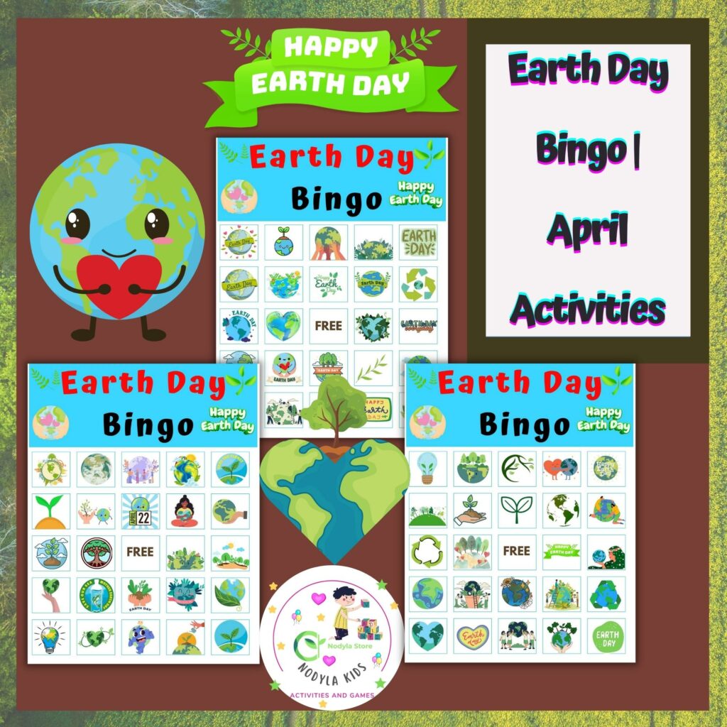 Earth Day Bingo For Kids | April Activities | Made By Teachers
