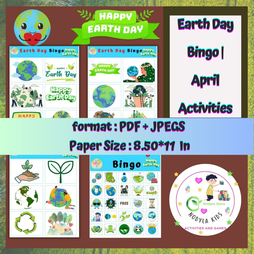 Earth Day Bingo For Kids | April Activities | Made By Teachers