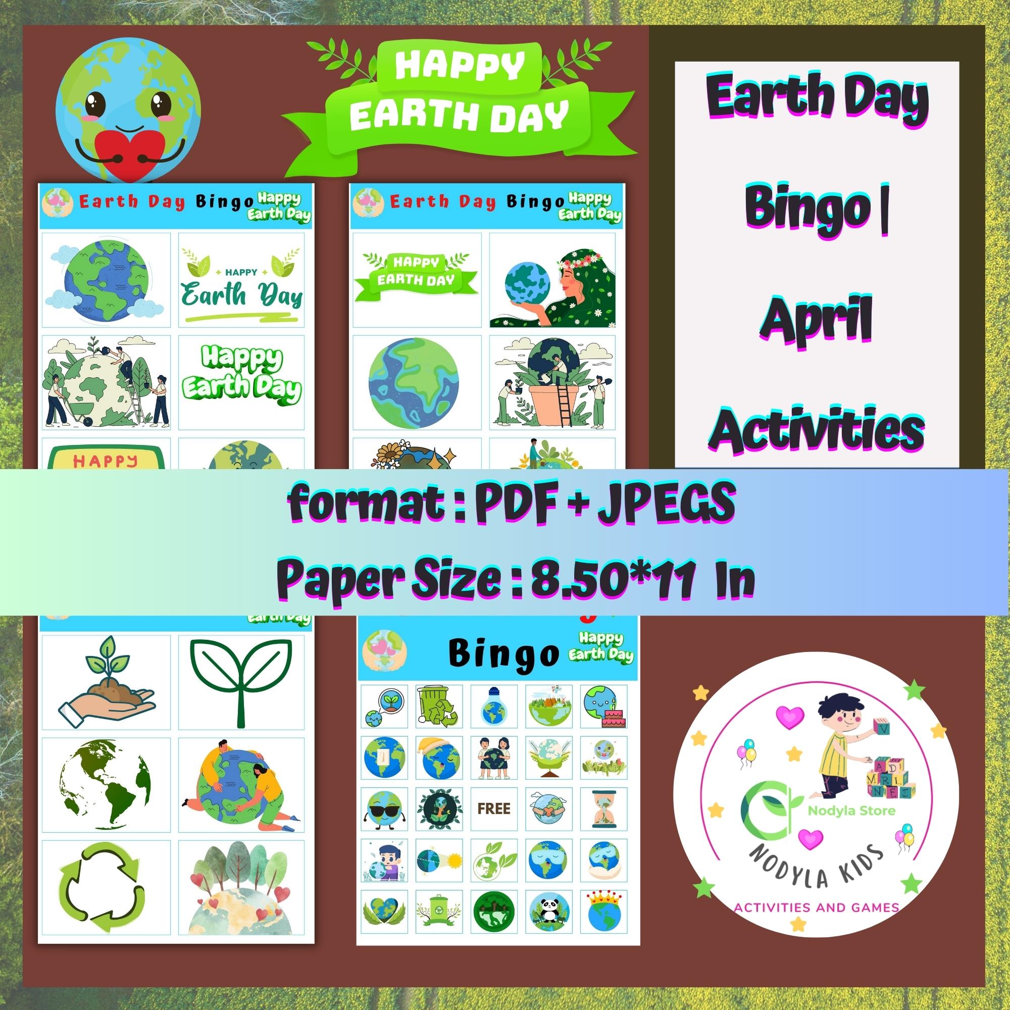 Earth Day Bingo For Kids | April Activities | Made By Teachers