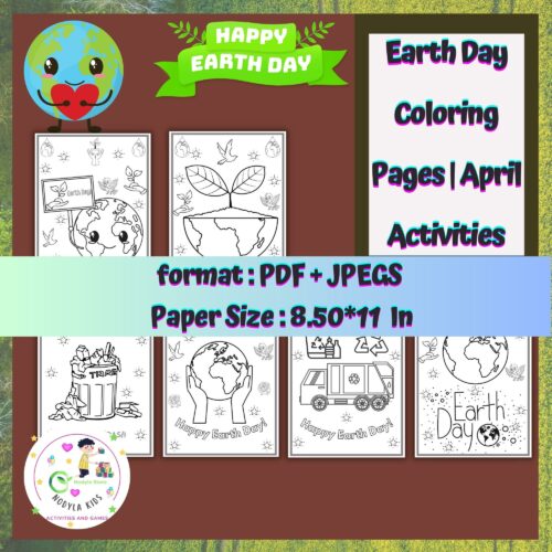 Printable Earth Day Coloring Pages | April activities | Made By Teachers
