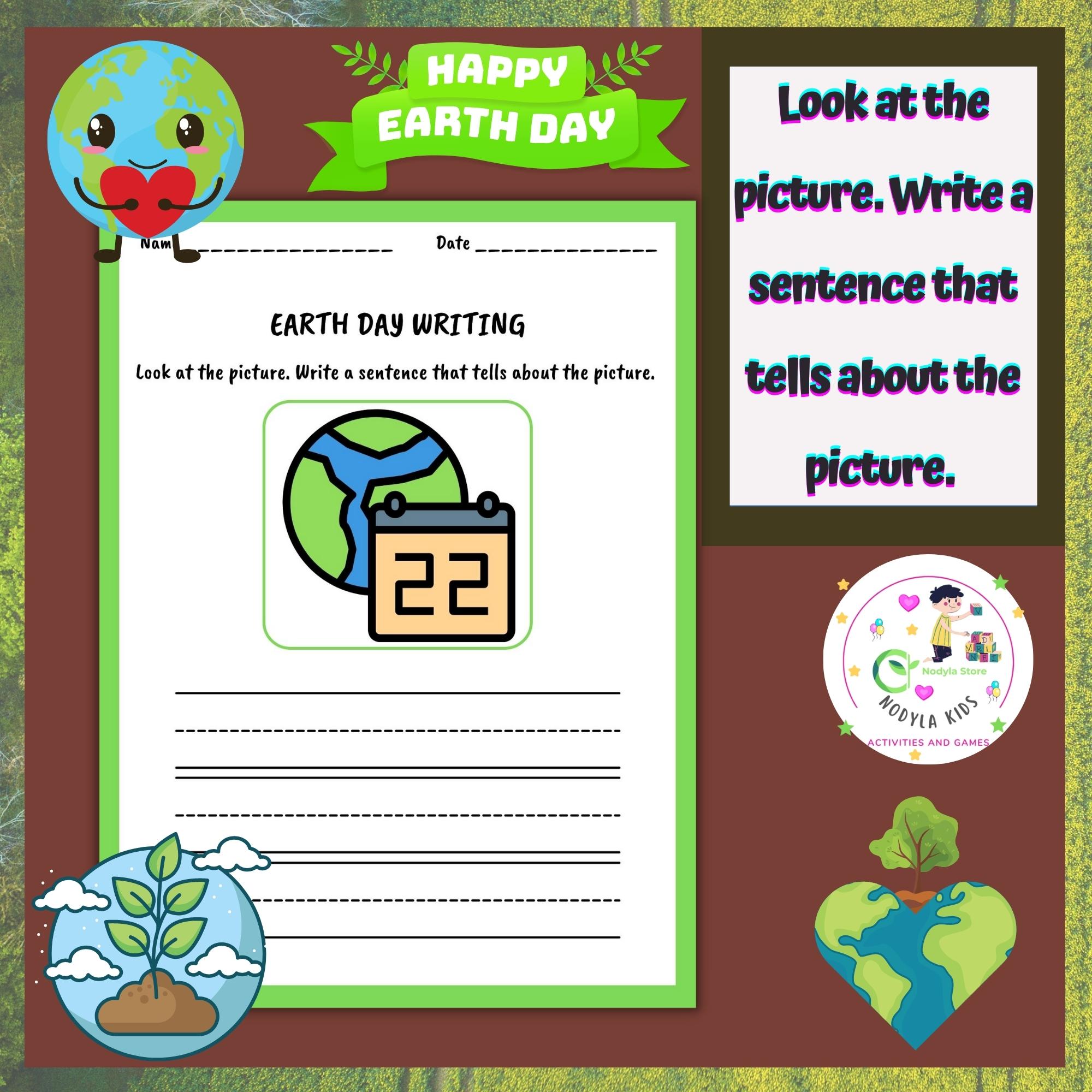 Printable Earth Day Writing | April Activities | Made By Teachers