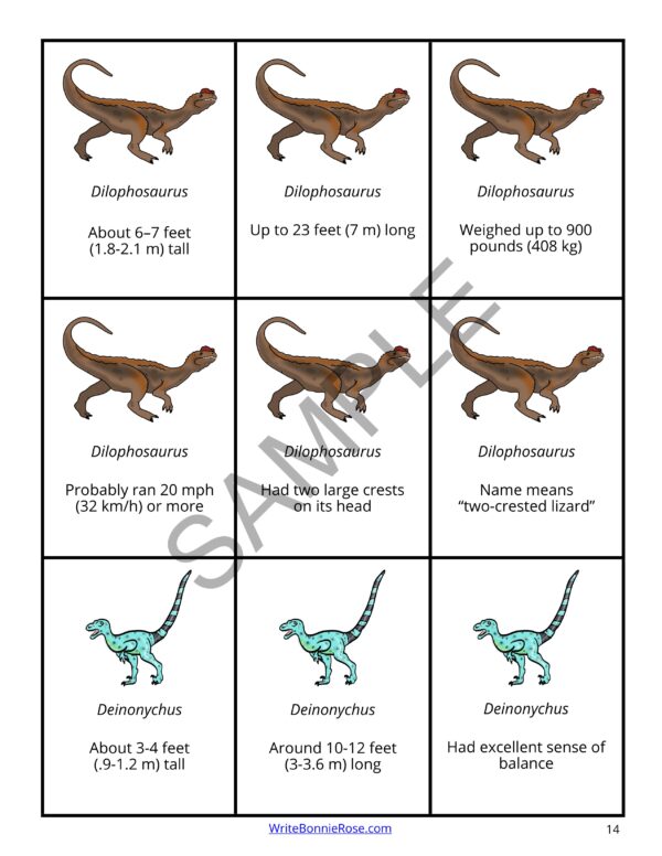Types of Dinosaurs Card Game | Made By Teachers