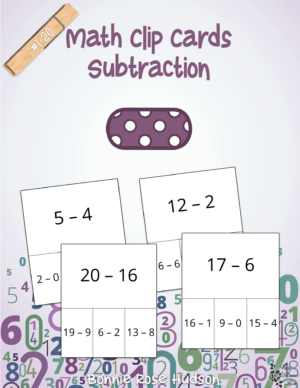 Math Clip Cards: Subtraction | Made By Teachers