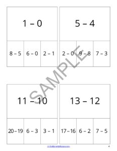 Math Clip Cards: Subtraction | Made By Teachers