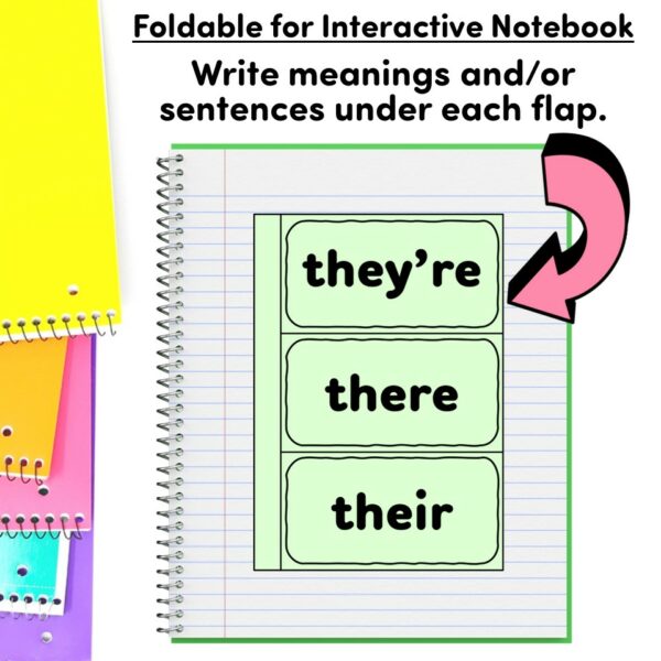 There, Their, and They're Free Homophone Print and Digital Worksheet ...
