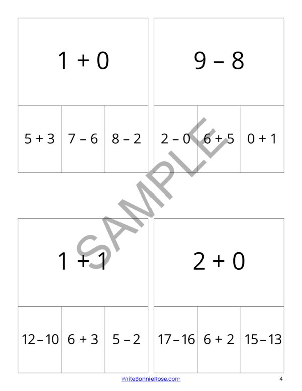 Math Clip Cards: Addition & Subtraction | Made By Teachers