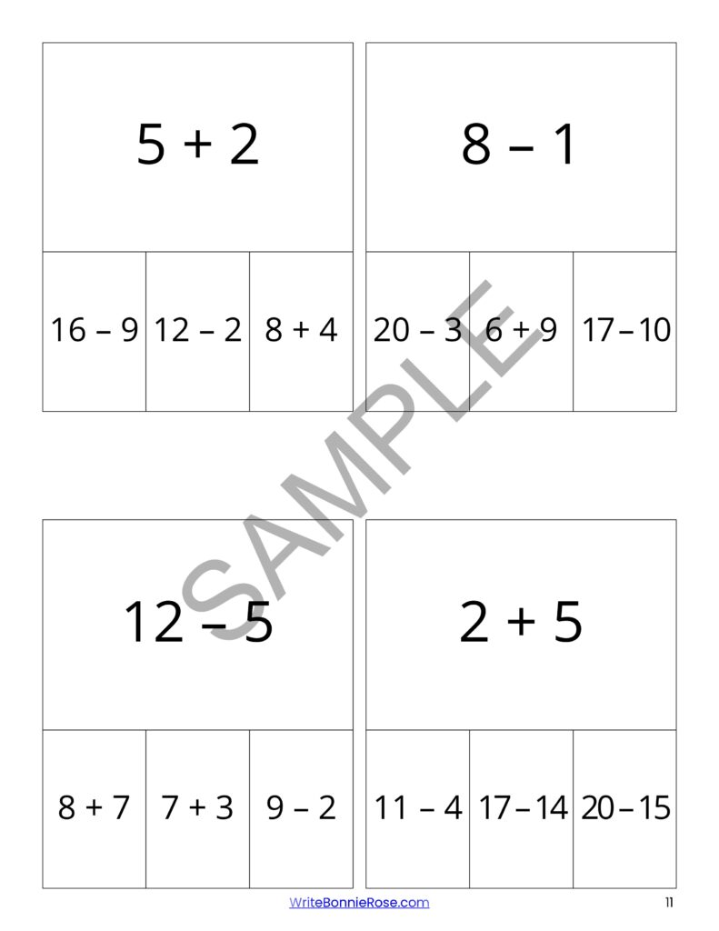 Math Clip Cards: Addition & Subtraction | Made By Teachers