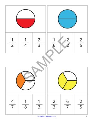 Math Clip Cards: Fractions | Made By Teachers