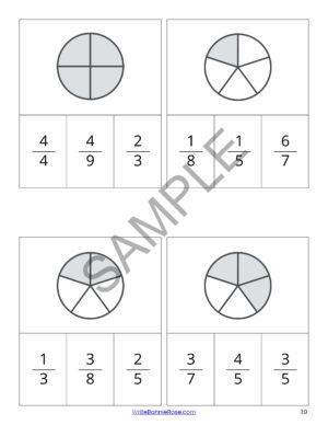 Math Clip Cards: Fractions | Made By Teachers