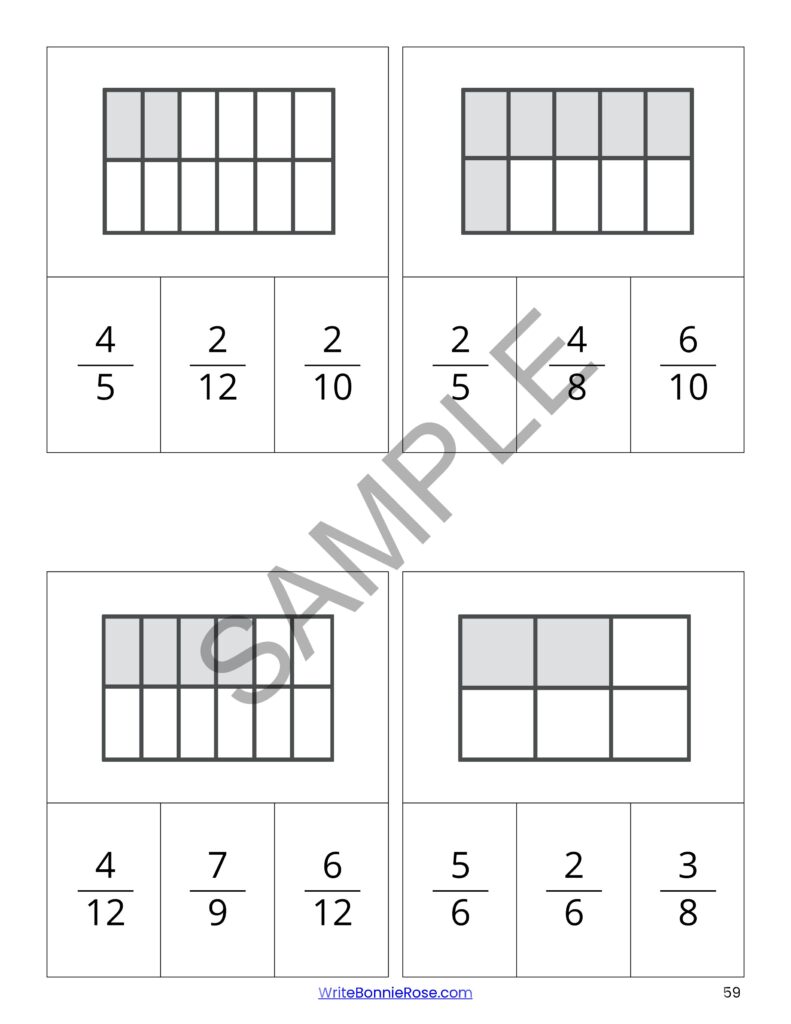 Math Clip Cards: Fractions | Made By Teachers