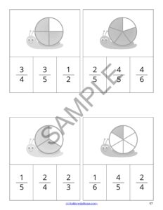 Math Clip Cards: Fractions | Made By Teachers