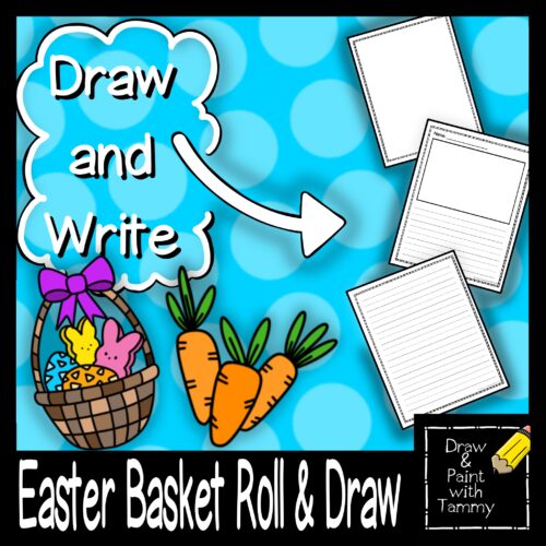 Roll an Easter Basket Roll and Draw Art Game Art Sub Lesson | Made By ...