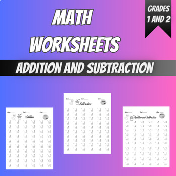 Addition and Subtraction Worksheets Within 30, 1st Grade Math Facts ...