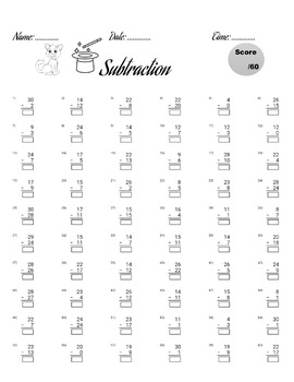 Addition and Subtraction Worksheets Within 30, 1st Grade Math Facts ...