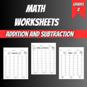 Addition and Subtraction Worksheets Within 60, 2nd Grade Math Facts ...