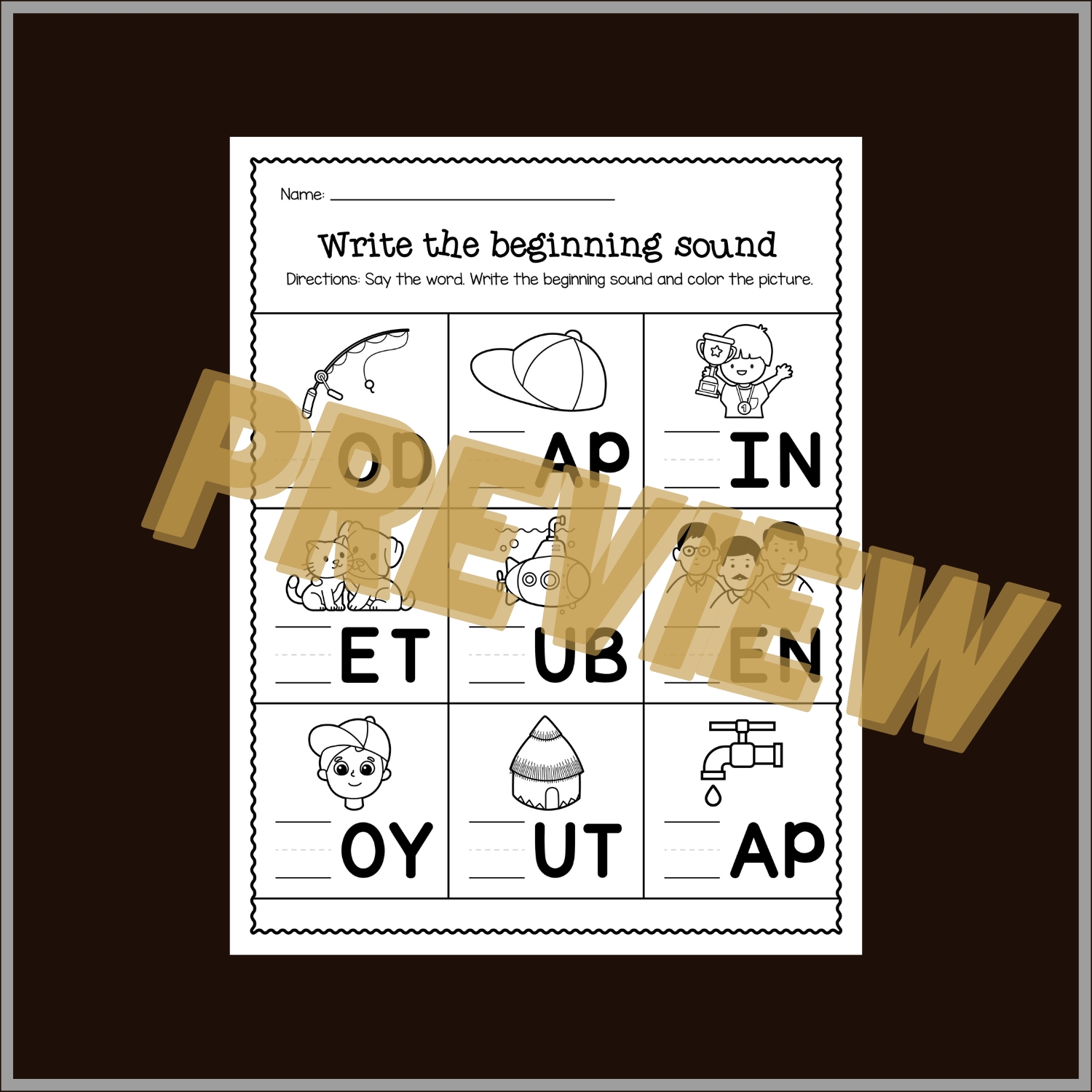 Beginning Sounds Worksheets | Write the Beginning | Made By Teachers