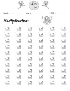 Multiplication and Division Worksheets Within 500, 3rd Grade Math Facts ...