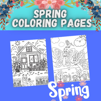 spring break coloring pages,Spring Coloring Book, Fun SPRING Coloring ...
