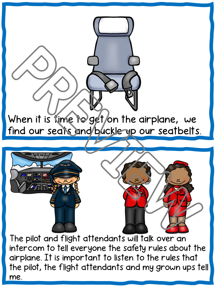 Going on an Airplane Social Skills Story | Made By Teachers