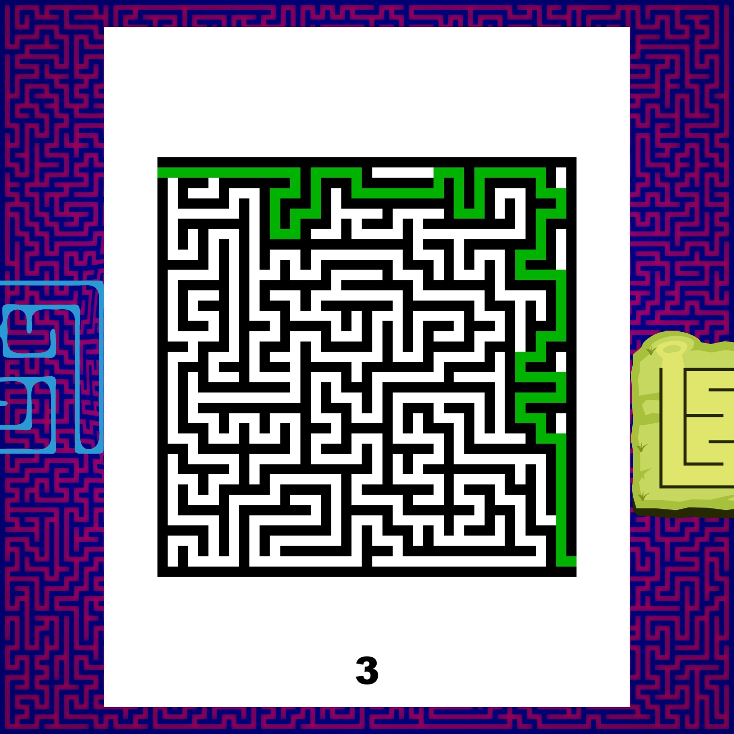Intermediate Challenging Mazes activity Worksheet Design With Solution ...