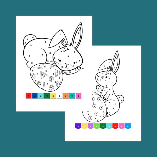 Easter Color by Number Pages | Made By Teachers