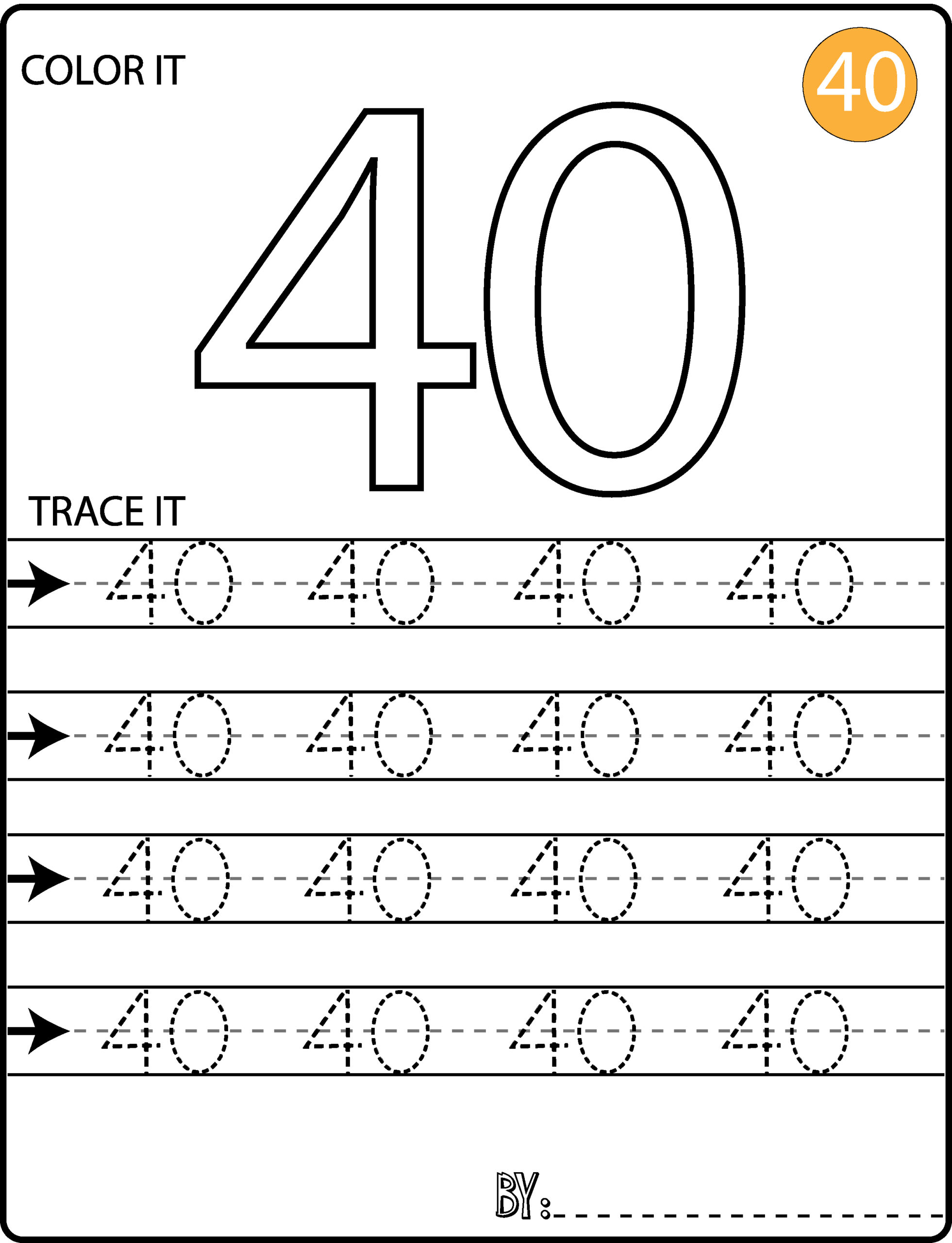 Get Ready for School with our Numbers Tracing for Preschoolers | Made ...