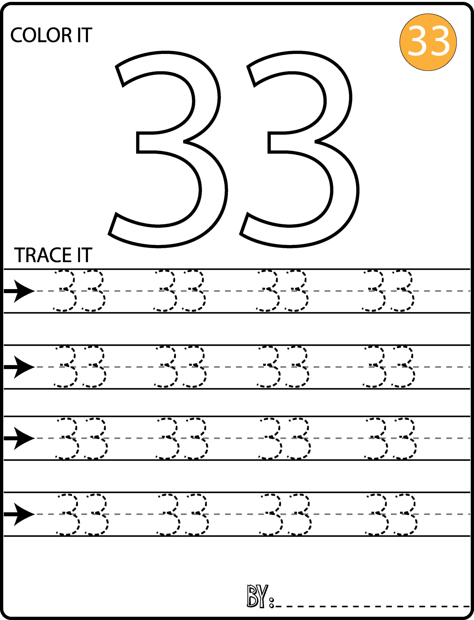 Get Ready for School with our Numbers Tracing for Preschoolers | Made ...