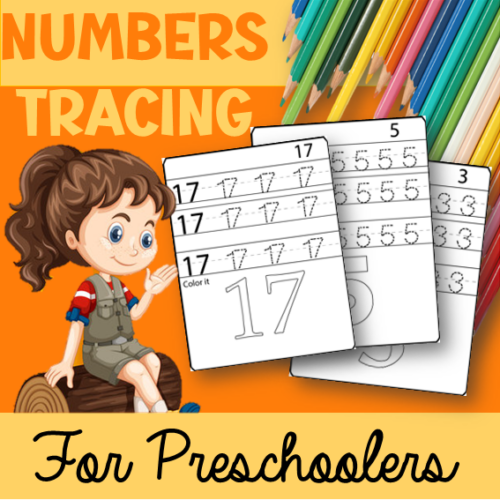 Numbers Tracing for Preschoolers: Learn to Write Numbers with Fun and ...