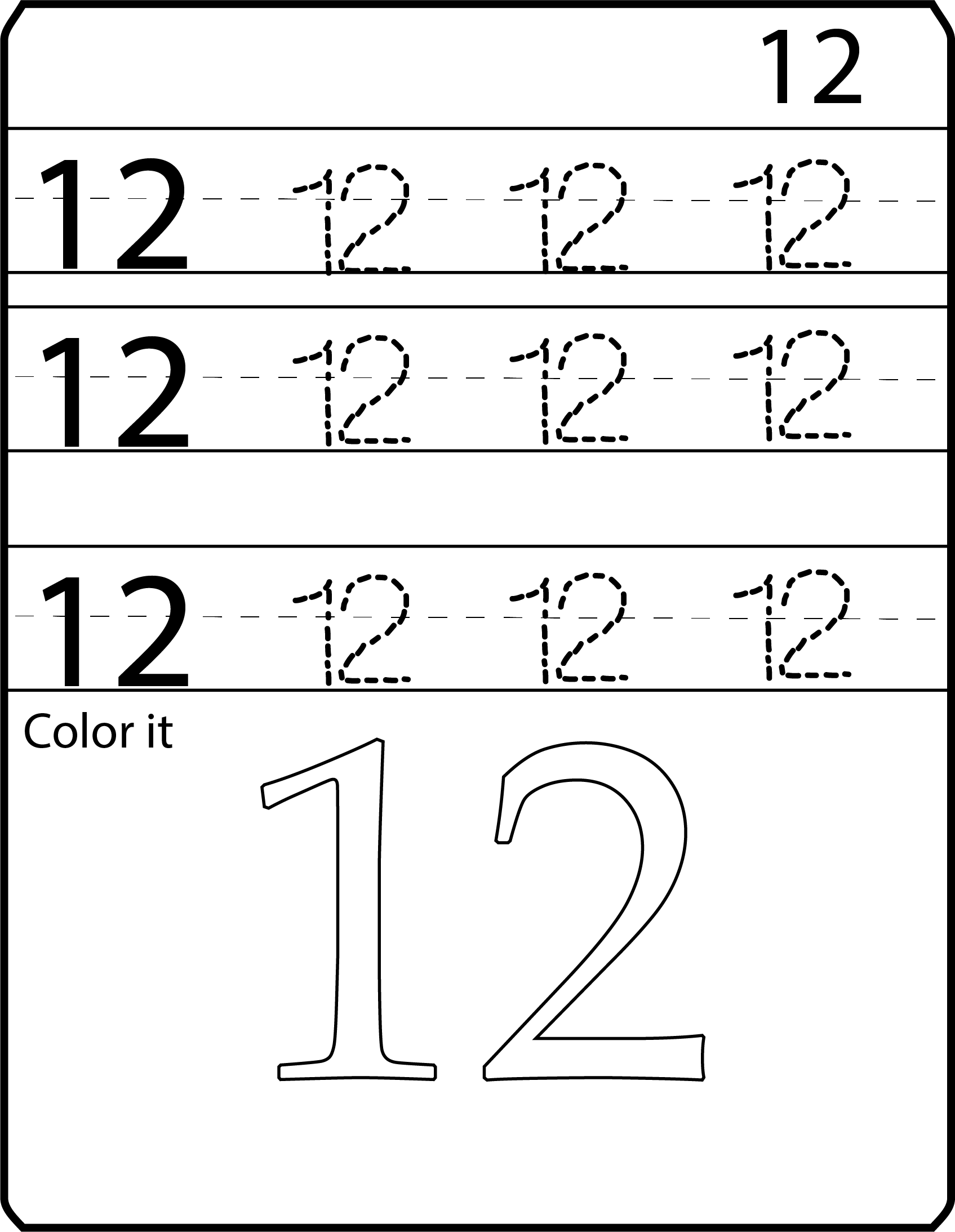 Numbers Tracing for Preschoolers: Learn to Write Numbers with Fun and ...