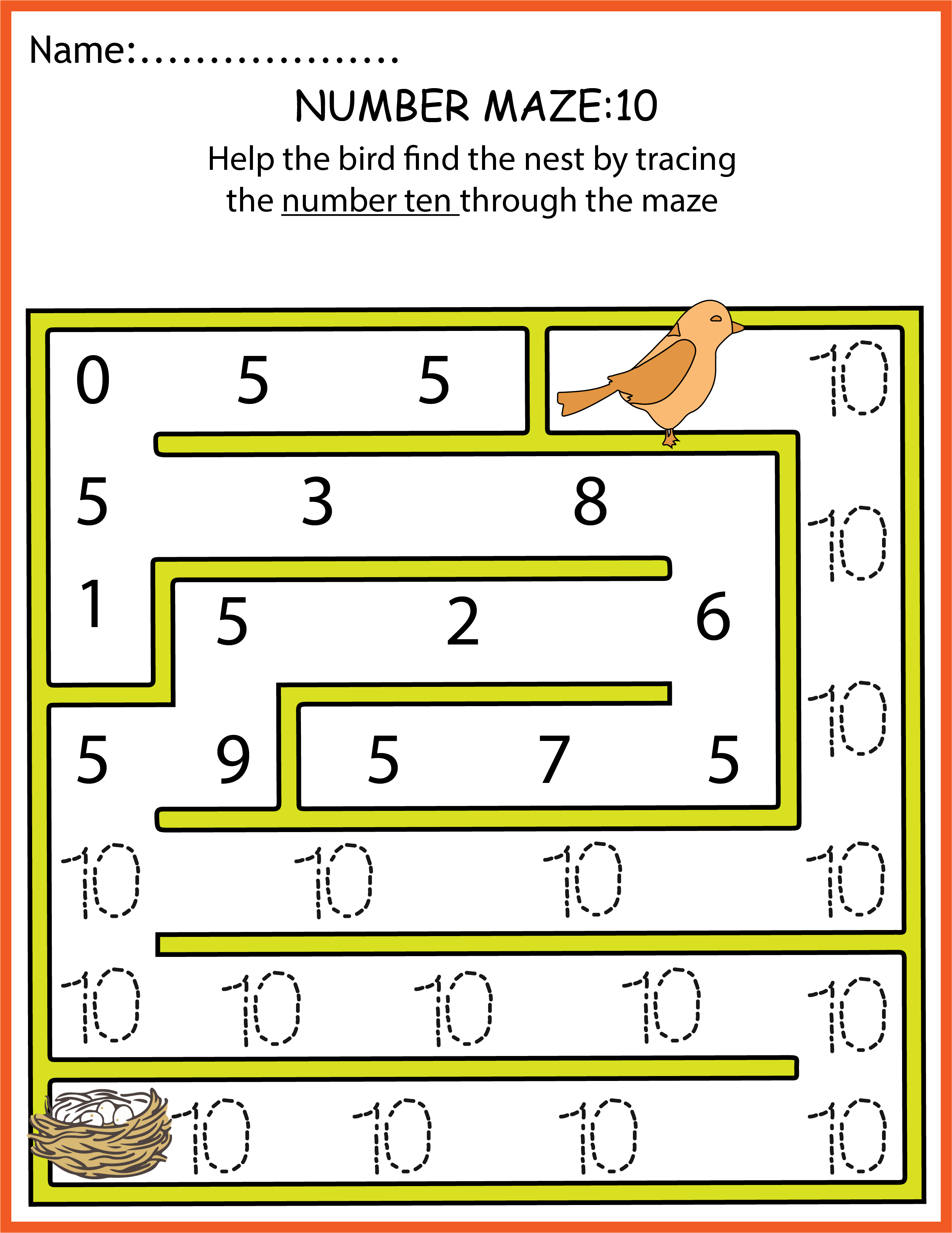Trace and Learn: A Fun Numbers Tracing Game for Preschoolers 0-10 ...