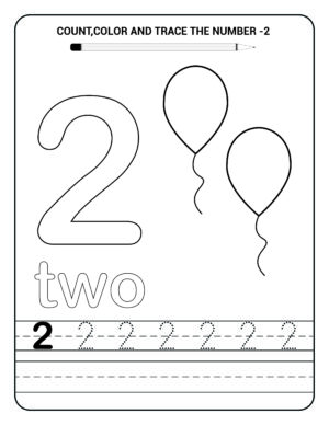 Count, Color, and Trace: Fun and Interactive Numbers Activity Book for ...