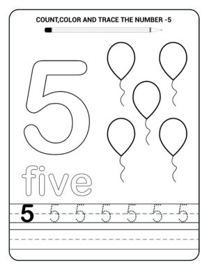 Count, Color, and Trace: Fun and Interactive Numbers Activity Book for ...