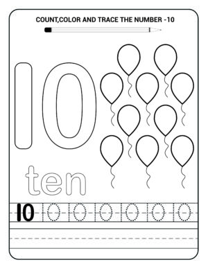 Count, Color, and Trace: Fun and Interactive Numbers Activity Book for ...