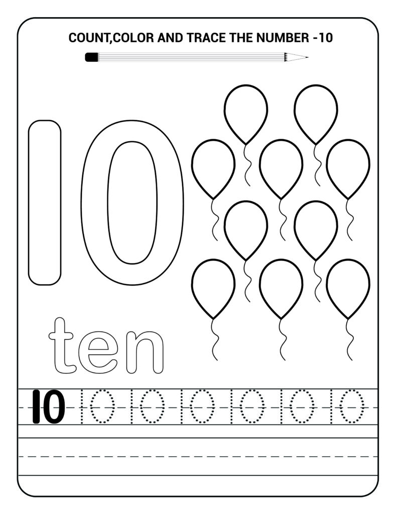 Count, Color, and Trace: Fun and Interactive Numbers Activity Book for ...