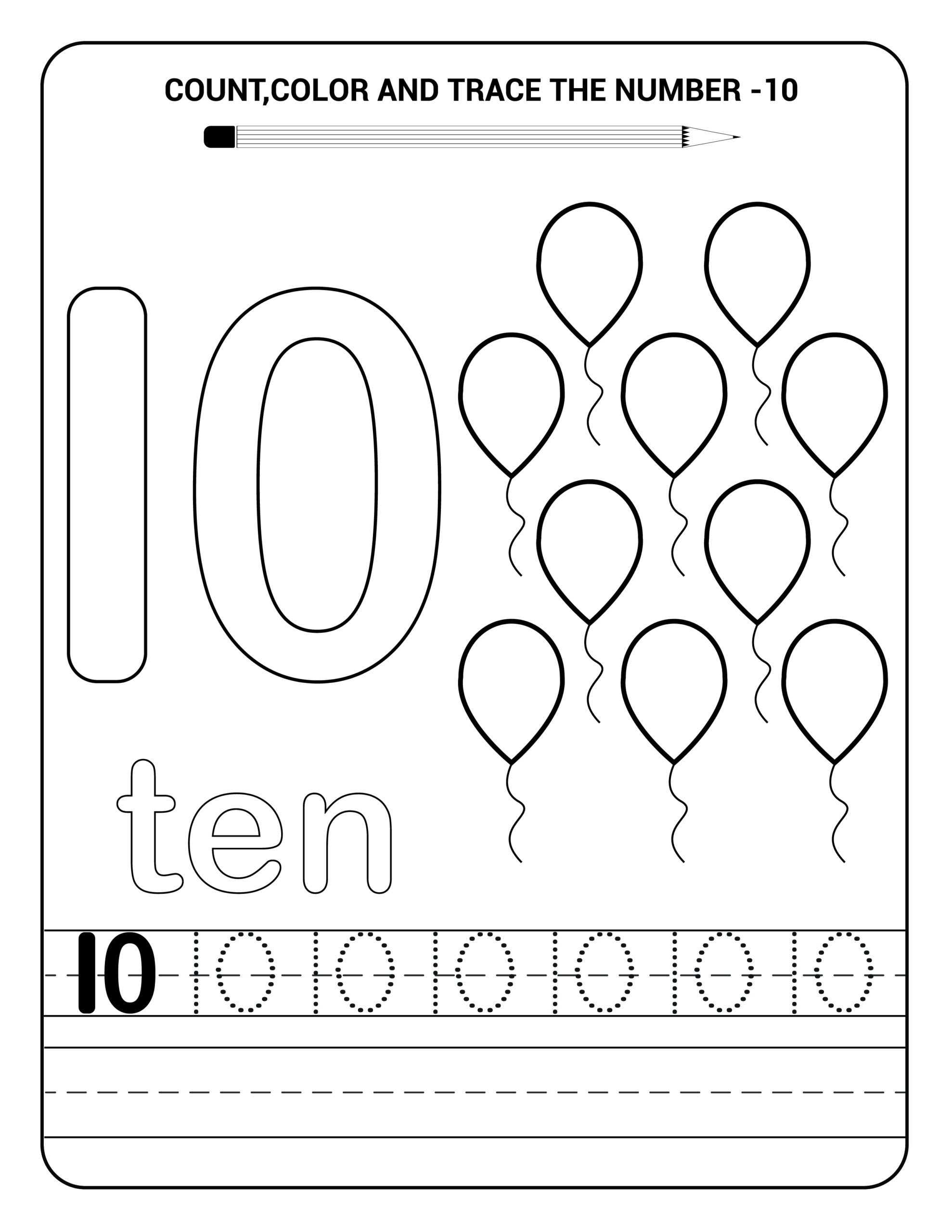 Count, Color, and Trace: Fun and Interactive Numbers Activity Book for ...