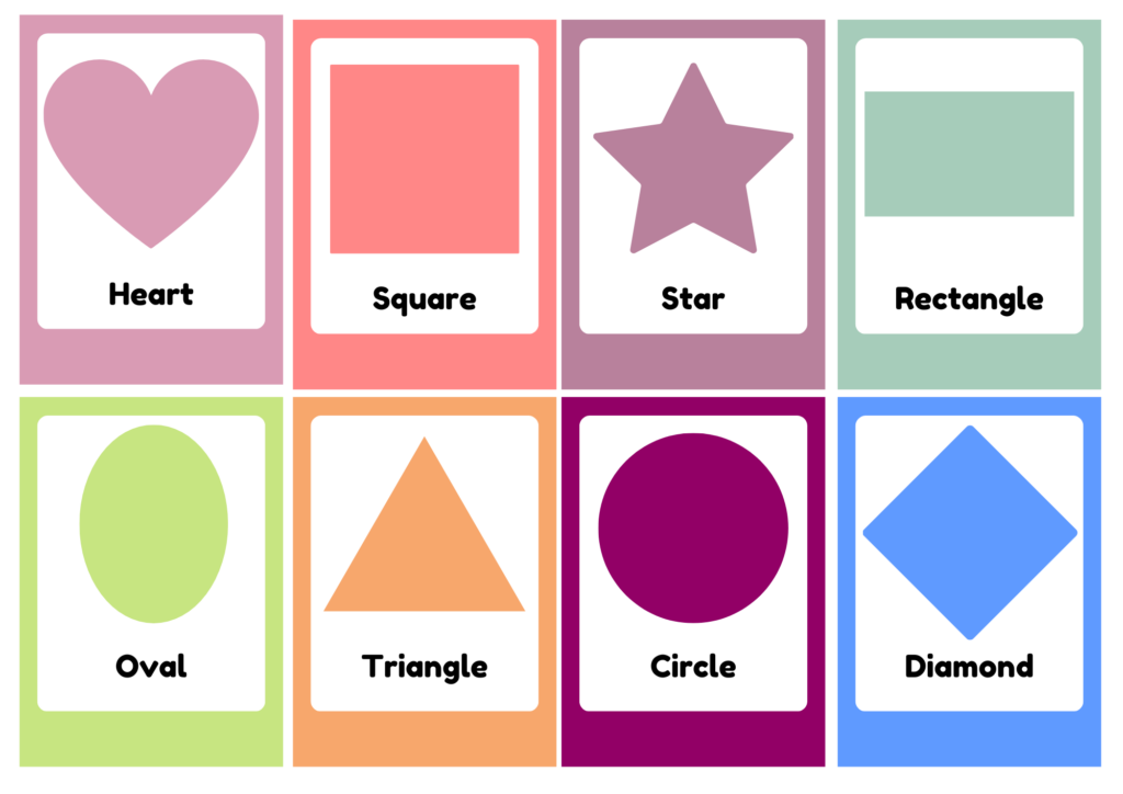 Learn Shapes the Fun Way with Our Basic Colorful Shapes Flashcards ...