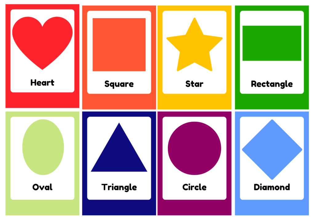 Learn Shapes the Fun Way with Our Basic Colorful Shapes Flashcards ...