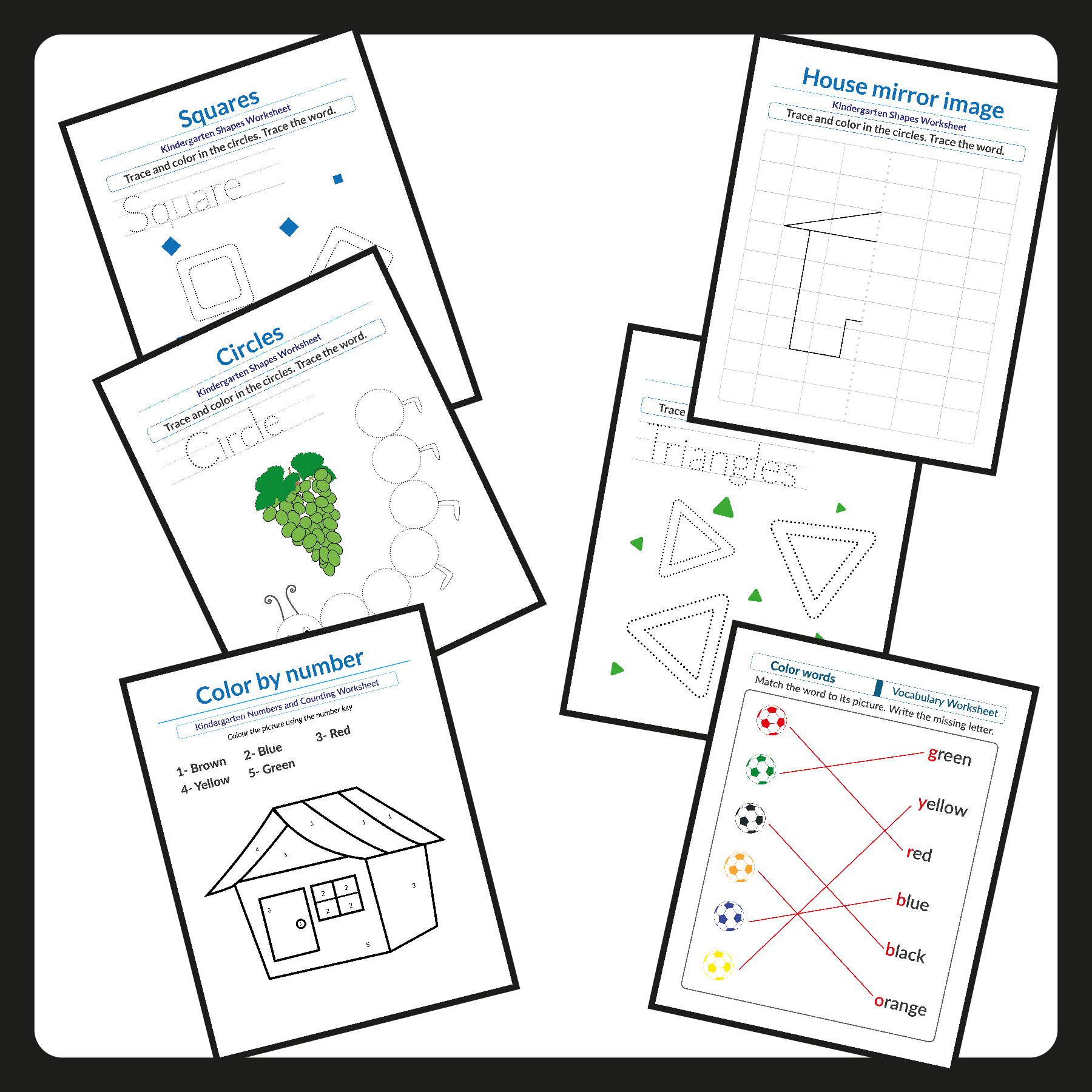 Kindergarten-Vocabulary pages - fun homework pages for kids- fun spring ...