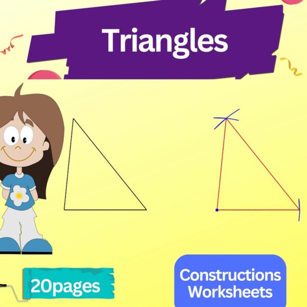 Construct a triangle - Triangles Constructions Worksheets | Made By ...