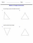 Construct the median - Medians of Triangles Construction Worksheets ...
