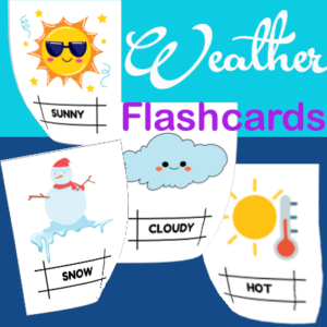 Learn All About Weather with Our Fun and Colorful Flashcards | Made By ...